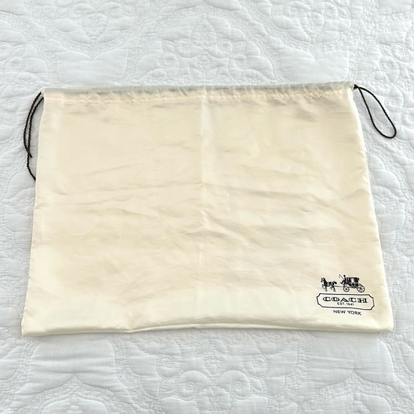 Coach | Bags | Coach Dust Bag Protective Cover For Purse Cream Satin ...